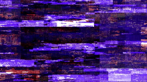 Glitch Colored Effect, Static Noise Grai... | Stock Video | Pond5