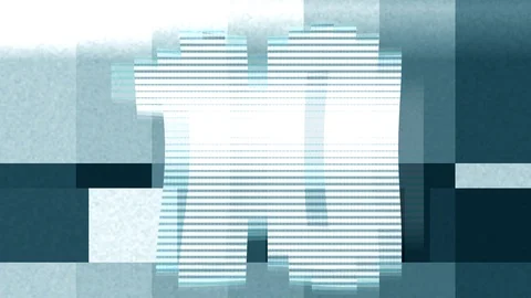 Glitch Countdown With Tv Test Pattern Ba... | Stock Video | Pond5