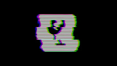 From the Glitch effect arises box fragil... | Stock Video | Pond5