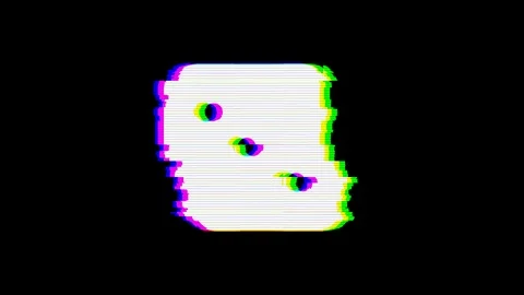From the Glitch effect arises dice three... | Stock Video | Pond5