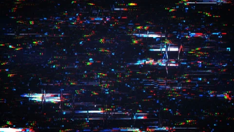 Glitch effect digital noise animation se... | Stock Video | Pond5