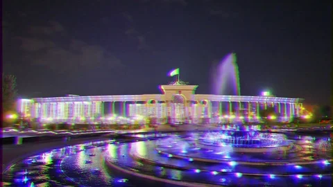 Glitch effect. Entrance group of the par... | Stock Video | Pond5