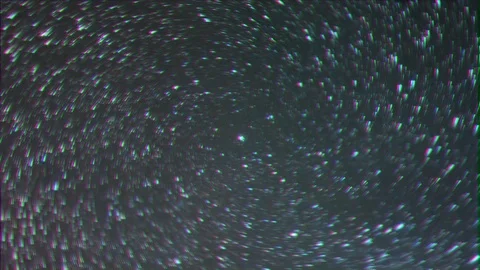 Glitch effect. Stars in the sky like met... | Stock Video | Pond5