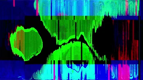Glitch moire noise loop animation. | Stock Video | Pond5
