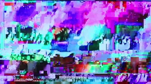 Glitch noise static television VFX. Visu... | Stock Video | Pond5