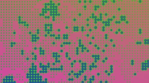Glitch Outline Circles Background Evolvi... | Stock Video | Pond5