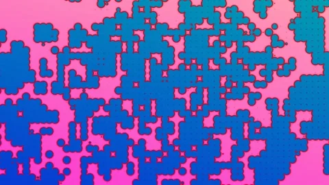 Glitch Outline Circles Background Spinn... | Stock Video | Pond5