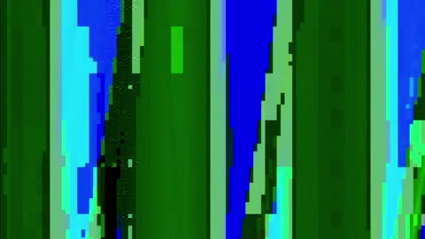 Glitch pixel 8-bit noise color real anal... | Stock Video | Pond5