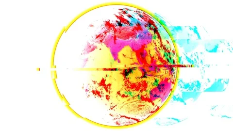 Glitch Earth Stock Footage ~ Royalty Free Stock Videos | Pond5