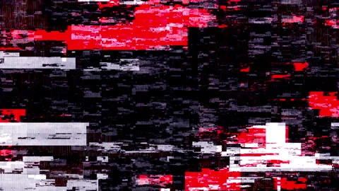 Glitch Red Effect, Static Noise Grain Pa... | Stock Video | Pond5