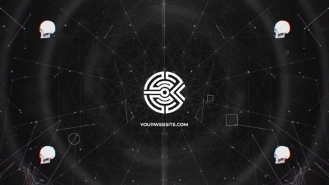 After Effects Template: Glitch Skull Logo #240990226 | Pond5