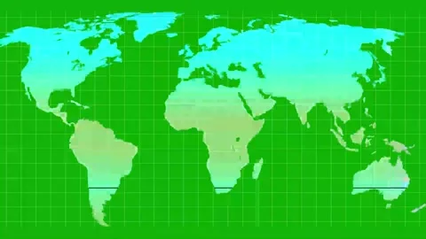 Glitched Globe Map - Looped Futuristic A... | Stock Video | Pond5