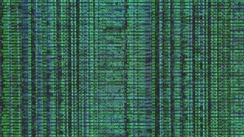 glitching code and data stream | Stock Video | Pond5