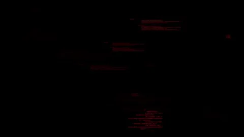 Glitchy Red Digital Code Scrolling Acros... | Stock Video | Pond5