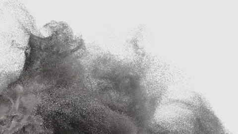 Glitter Dust Flying On The Side 4K Alpha | Stock Video | Pond5