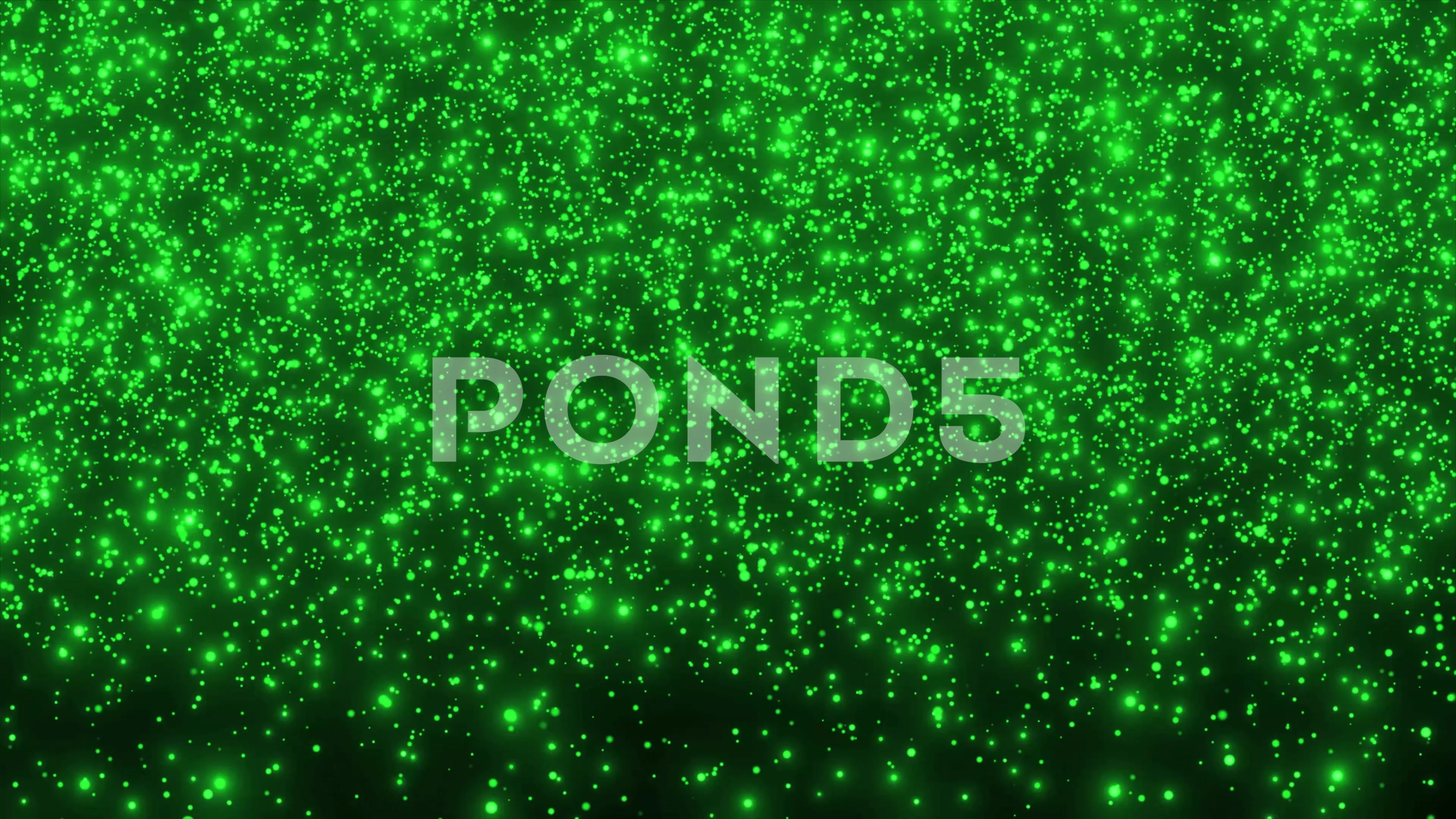 Green Glitter Falling Background