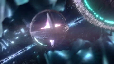 Glitter Trio Sphere Overlay Spherical Mo... | Stock Video | Pond5