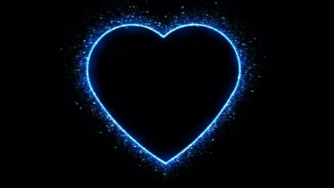 Glittering Heart Shape Animation - Loop ... | Stock Video | Pond5