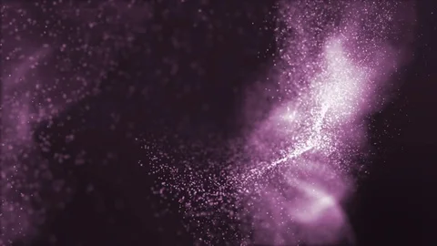 Glittering particles spreading in space.... | Stock Video | Pond5