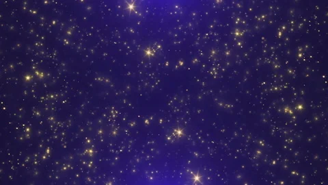 Glittering Stars Animation on a Dark Blu... | Stock Video | Pond5
