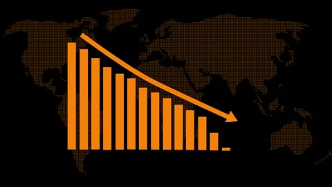 Global Economic Decline Visualization An... | Stock Video | Pond5