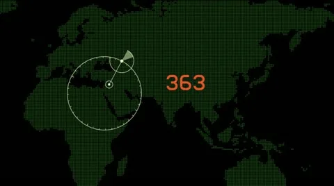 Global GPS data detect earth map militar... | Stock Video | Pond5