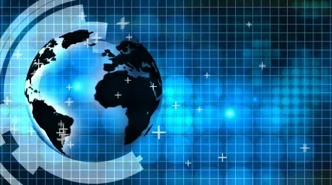 Global information background loop | Stock Video | Pond5