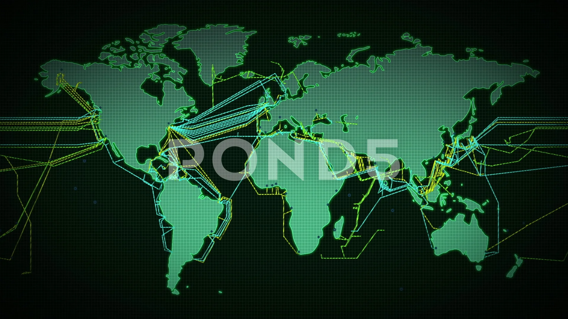 Internet Traffic Map CSC Map Visualization