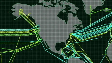 Global internet connections traffic map | Stock Video | Pond5