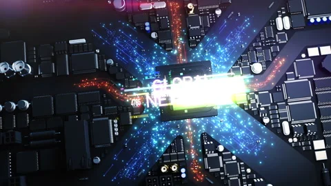 global internet networks . animation on ... | Stock Video | Pond5