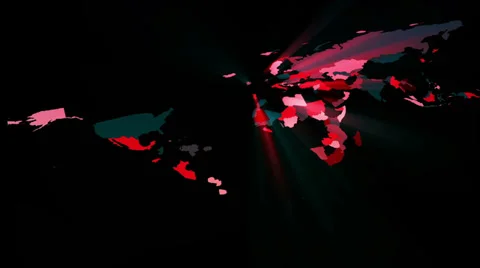 Global map animation - concept of world ... | Stock Video | Pond5