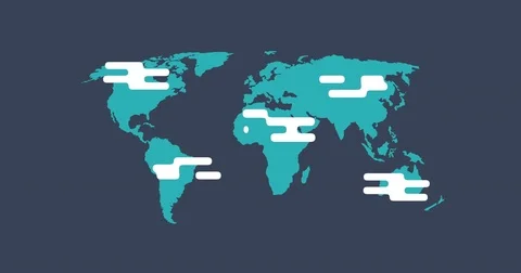 Flat Global Map Stock Videos – Royalty-Free HD & 4K Videos | Page 2