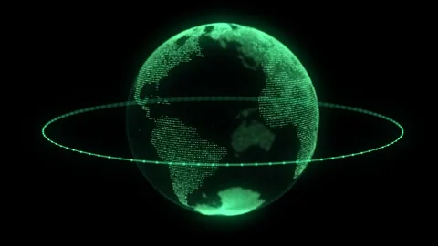 Global network connection. Green futuris... | Stock Video | Pond5