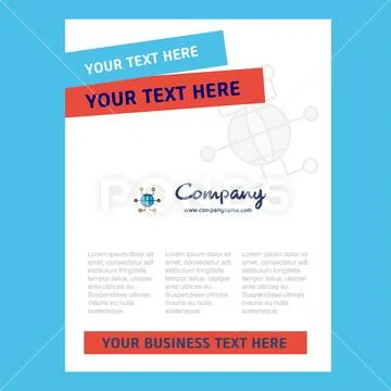Global network Title Page Design for Company profile ,annual report ...