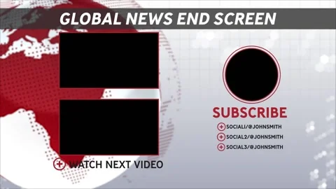 Global News End Screen ~ After Effects Project #231485786