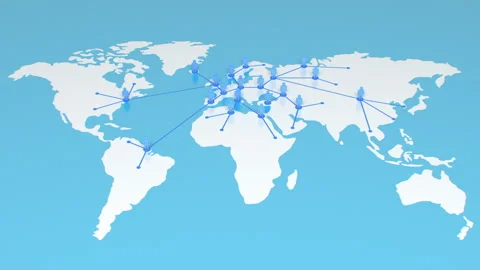 Global Social Network Growing Earth Map ... | Stock Video | Pond5