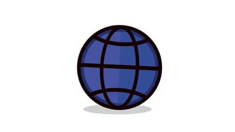 global sphere browser internet animation | Stock Video | Pond5