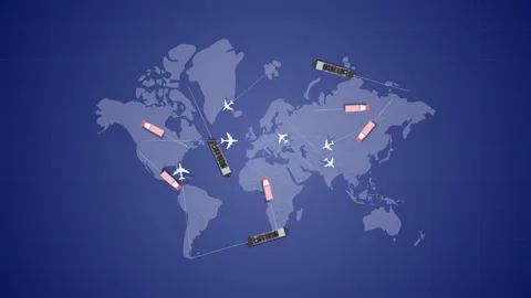 Transport World Map Stock Videos – Royalty-Free HD & 4K Videos