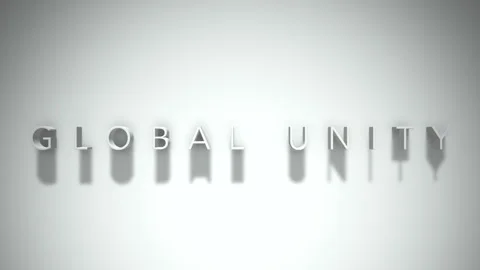 global unity 3D title animation with sha... | Stock Video | Pond5
