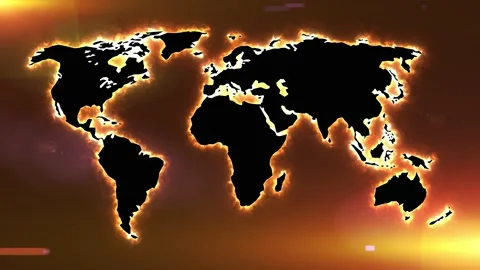 Burning Map Stock Footage ~ Royalty Free Stock Videos | Pond5