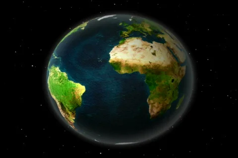 globe slowly spinning loop | Stock Video | Pond5