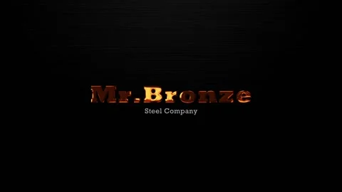 After Effects Template: Glossy Bronze Logo #227187541