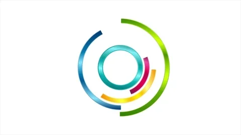 Glossy colorful loading waiting logo vid... | Stock Video | Pond5