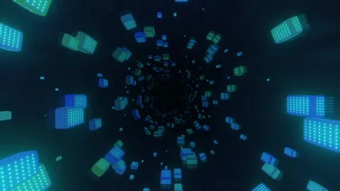 Glow boxes. 4k seamless looped animation... | Stock Video | Pond5