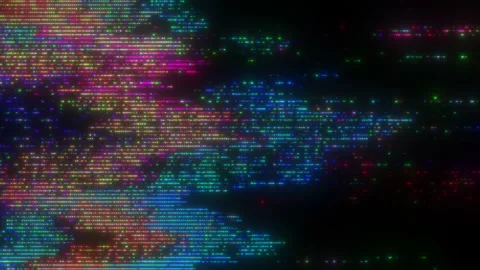 Glow Glitch noise static television VFX.... | Stock Video | Pond5