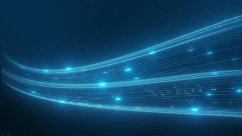 Glow Neon Light Abstract Line Flow Anima... | Stock Video | Pond5