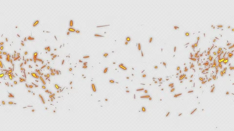 Glow orange fire particles motion abstra... | Stock Video | Pond5