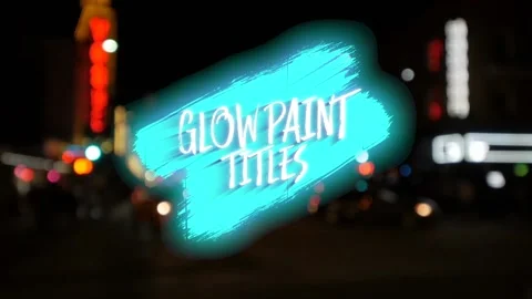 Glow Paint Titles ~ After Effects Template #146834130