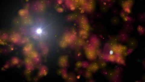 Glow star blinking with blurry red dot a... | Stock Video | Pond5