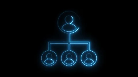 Organizational Chart Blue Stock Video Footage | Royalty Free ...